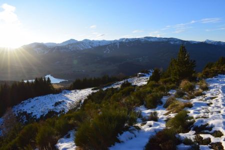 Madres (2469m), versant ouest - Raquettes Pyrénées Est - Réal